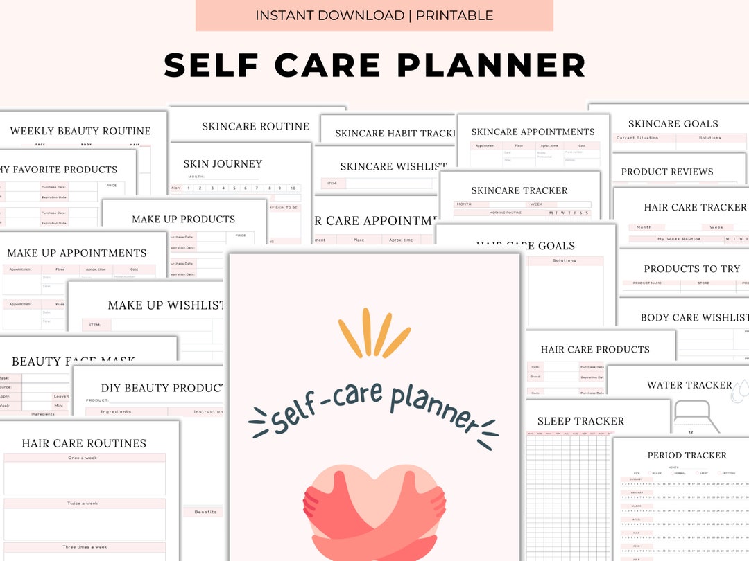 Self Care Planner, Selfcare Planner, Self Care Journal, Self Care Box ...