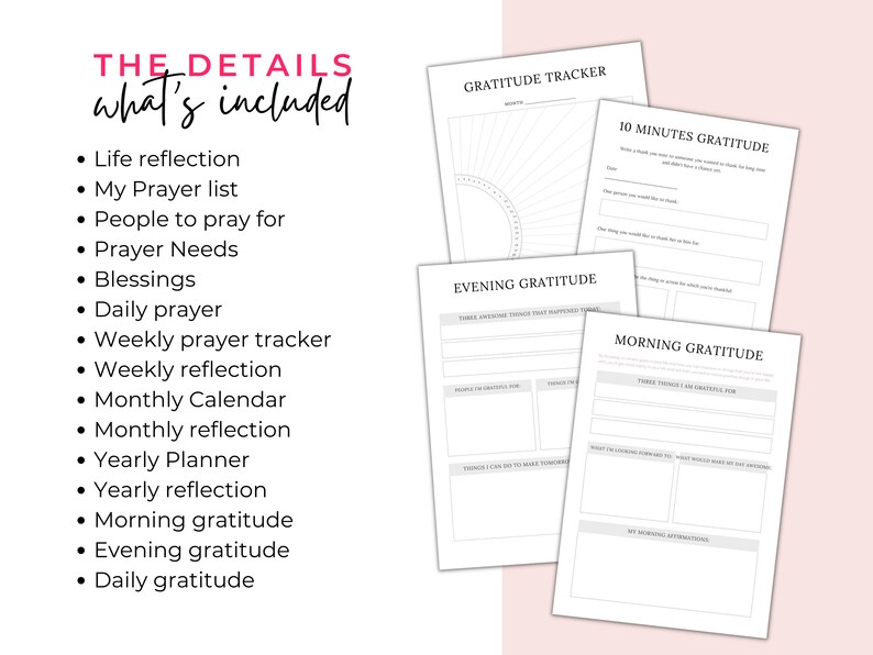 Prayer Journal, Printable Prayer Journal, Digital Prayer Journal ...