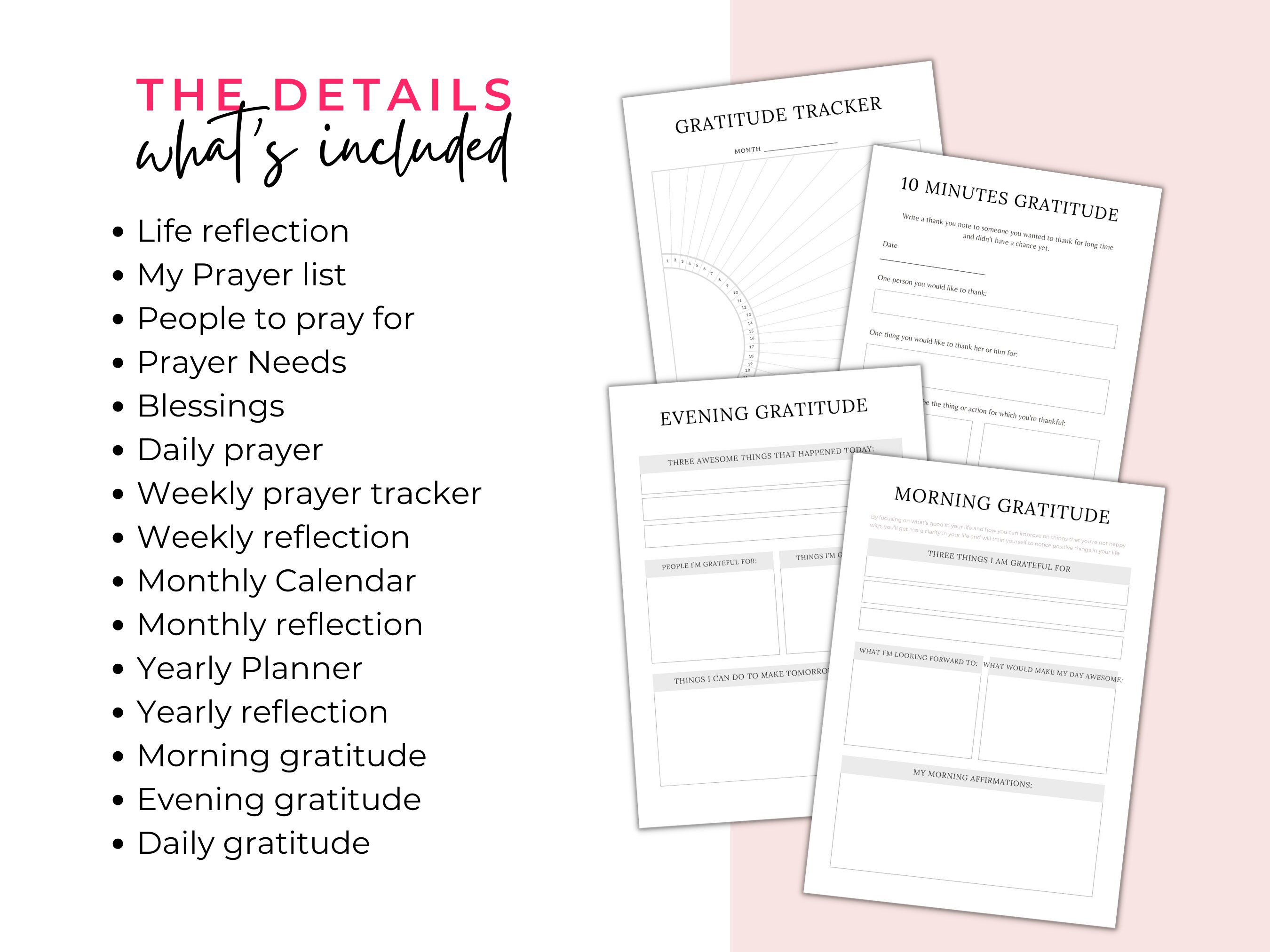 Prayer Journal, Printable Prayer Journal, Digital Prayer Journal ...