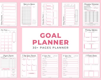 Goal Planner, Goal Tracker, Goal Setting, Goals, Vision Board, Vision ...