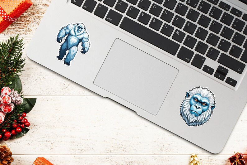 36 Realistic YETI Stickers Clipart Bundle, Yeti Png, Yeti Vinyl ...