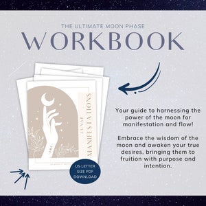 Lunar Manifestations Moon Phase Journal Pack | Moon Manifesting | Moon ...