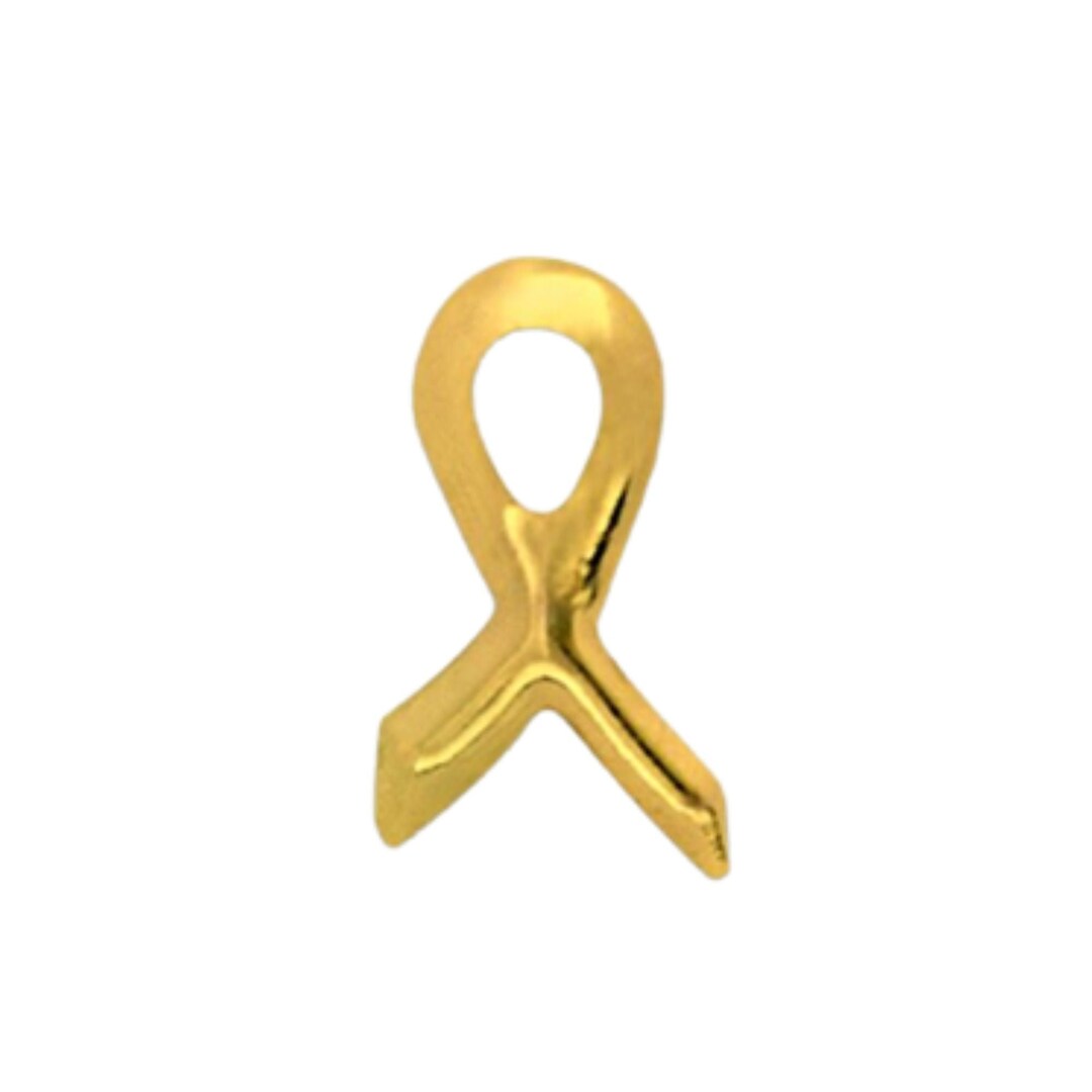 Small Gold Ribbon Tac Pins for Childhood Cancer Awareness Bulk ...