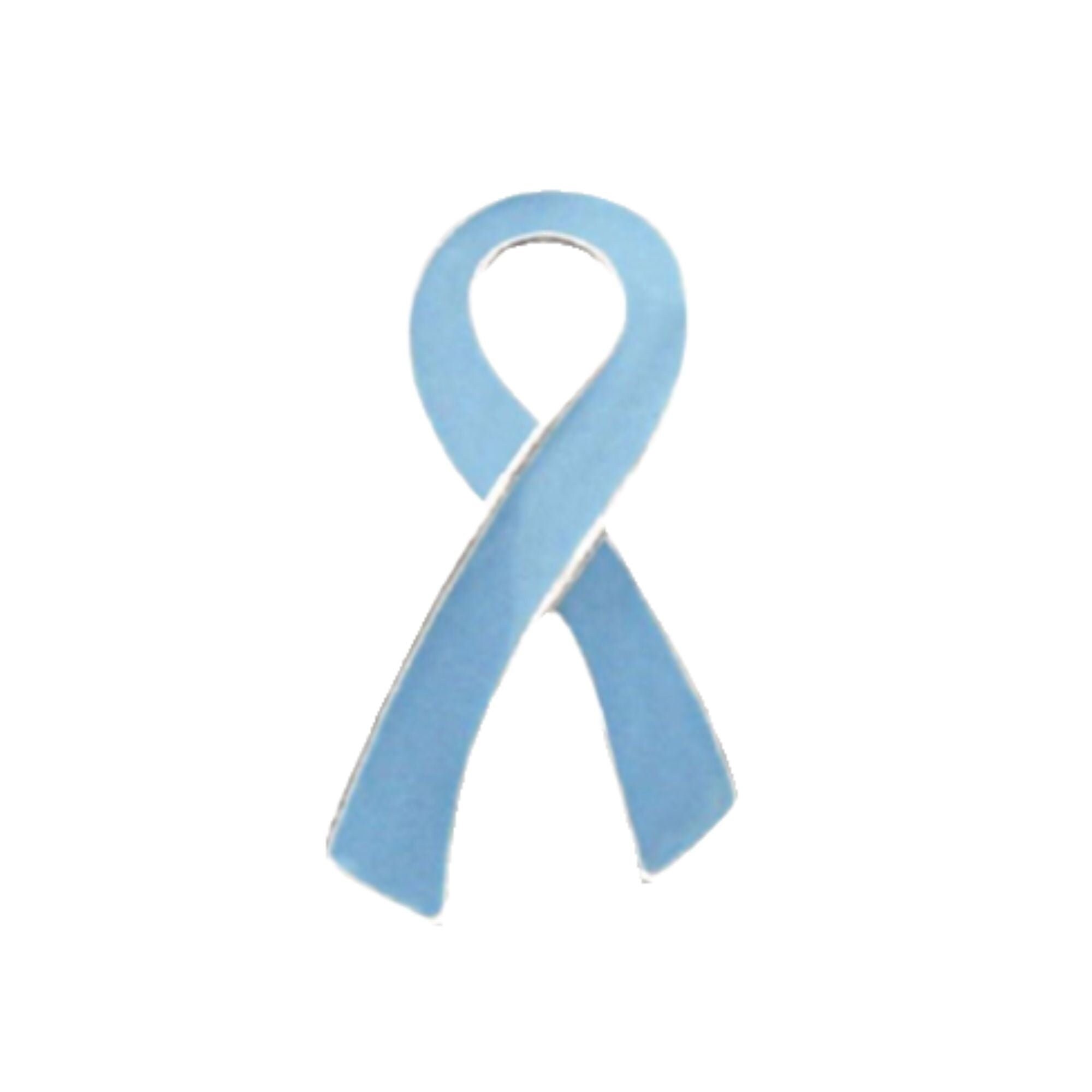 Large Light Blue Ribbon Pins for Prostate Cancer Graves - Etsy