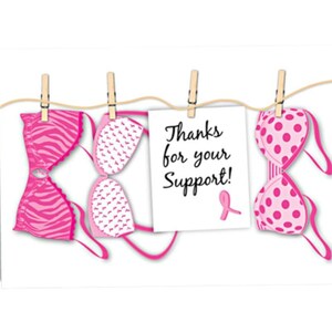 Pink Ribbon Thanks for Your Support Cards 12 Cards/pack - Etsy