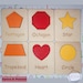 Wooden Shape Cards Set: Puzzle, Tracing Stencil & Flashcard Set - All ...