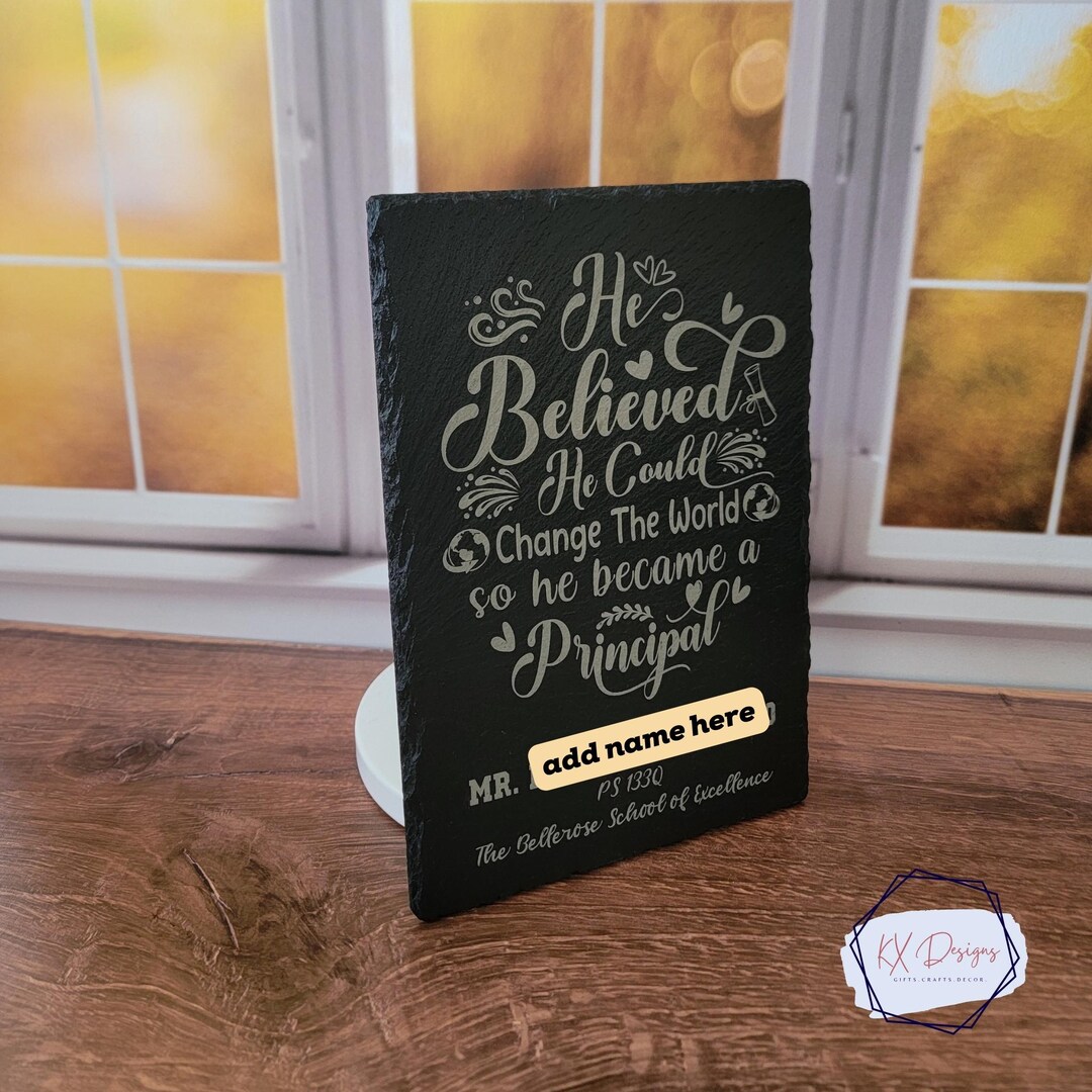 Custom Slate Plaques, Laser Engraved, Rectangular 6x9 Inches, Landscape ...