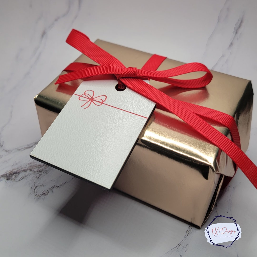 Custom Gift Tags With Colored Engraving, Name Tags, Wooden Gift Tags ...