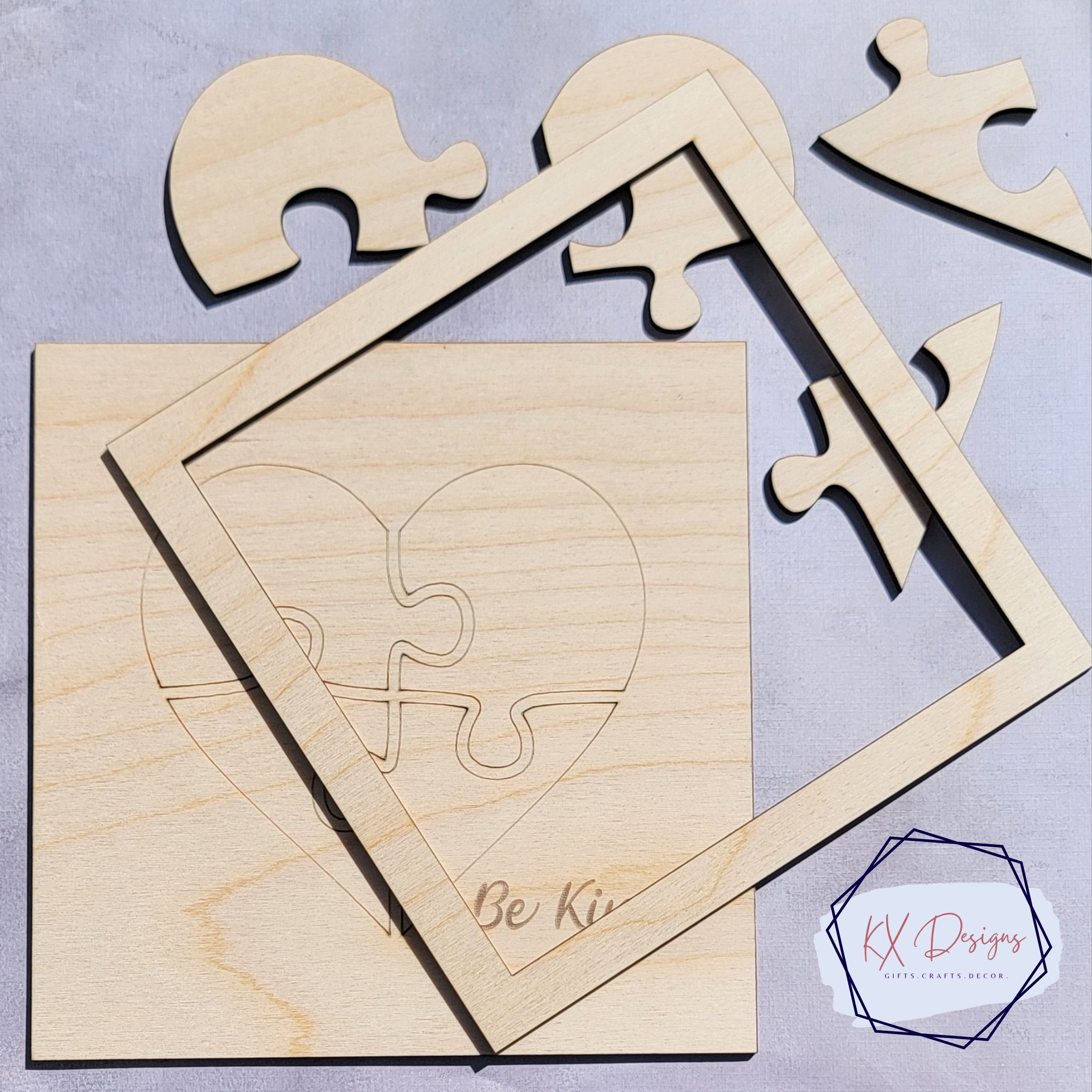 Autism Awareness DIY Kit, Paint Your Own, DIY Wooden Craft Kit for Kids ...