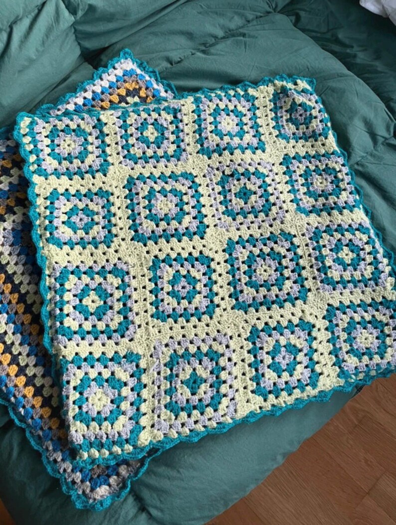 Handmade Granny Square Pillow Cover – Vintage Boho Cottagecore Home ...