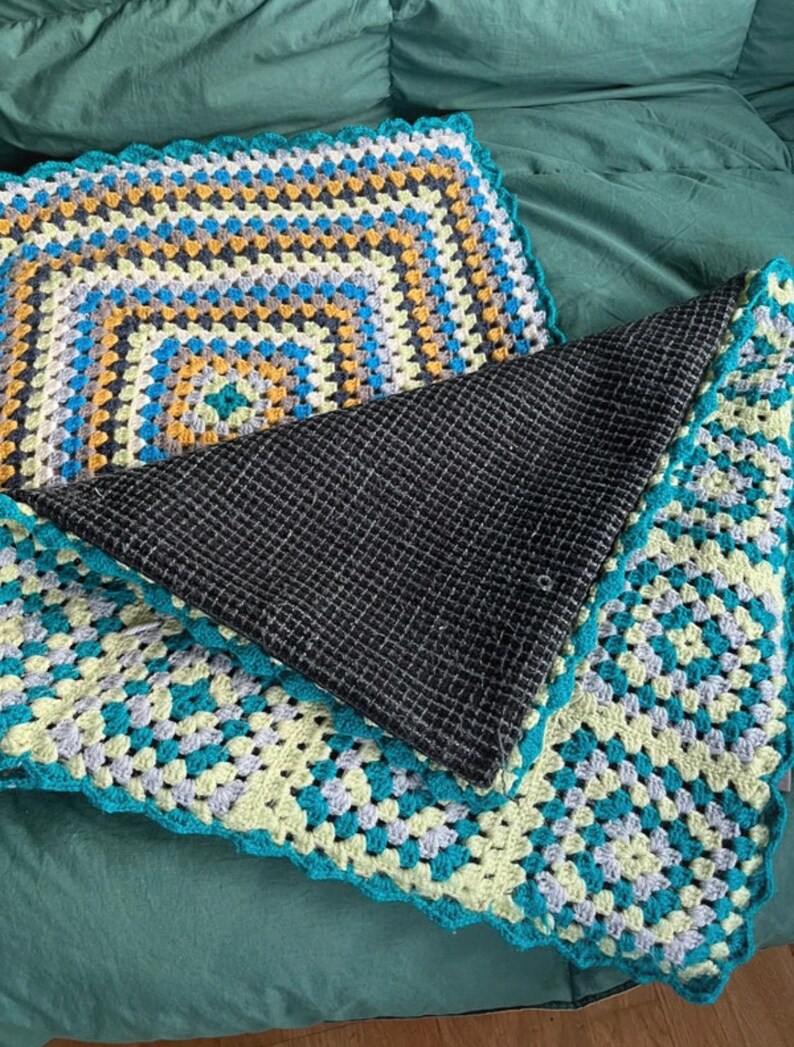 Handmade Granny Square Pillow Cover – Vintage Boho Cottagecore Home ...