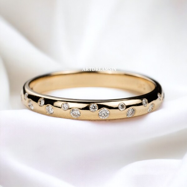 3mm Flush Set Ring - Etsy