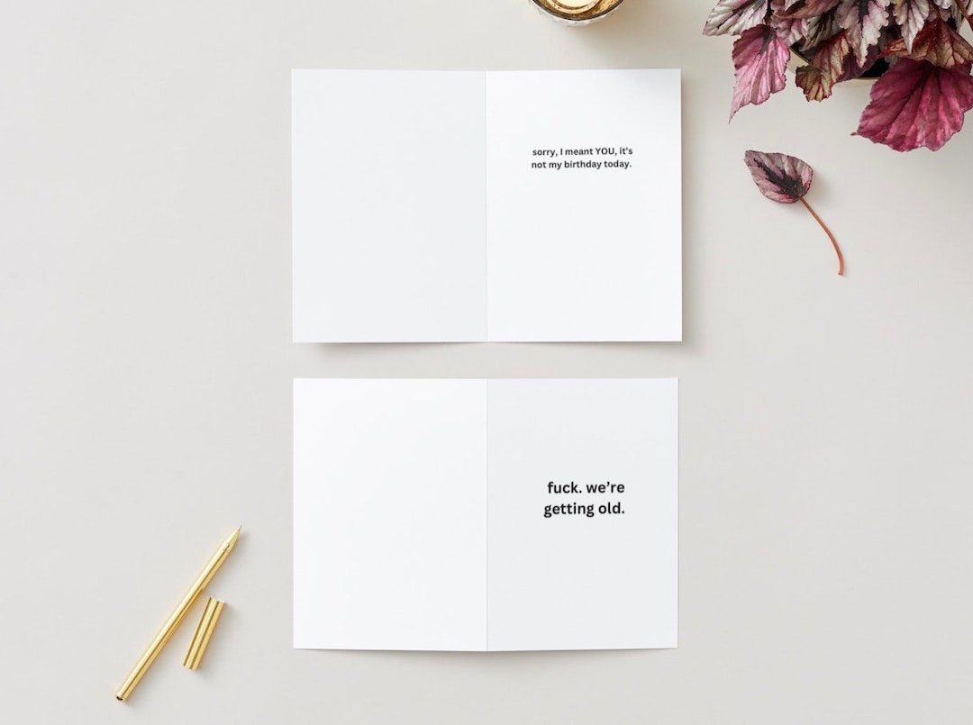 Passive Aggressive Birthday Card/ Funny Birthday Card - Etsy