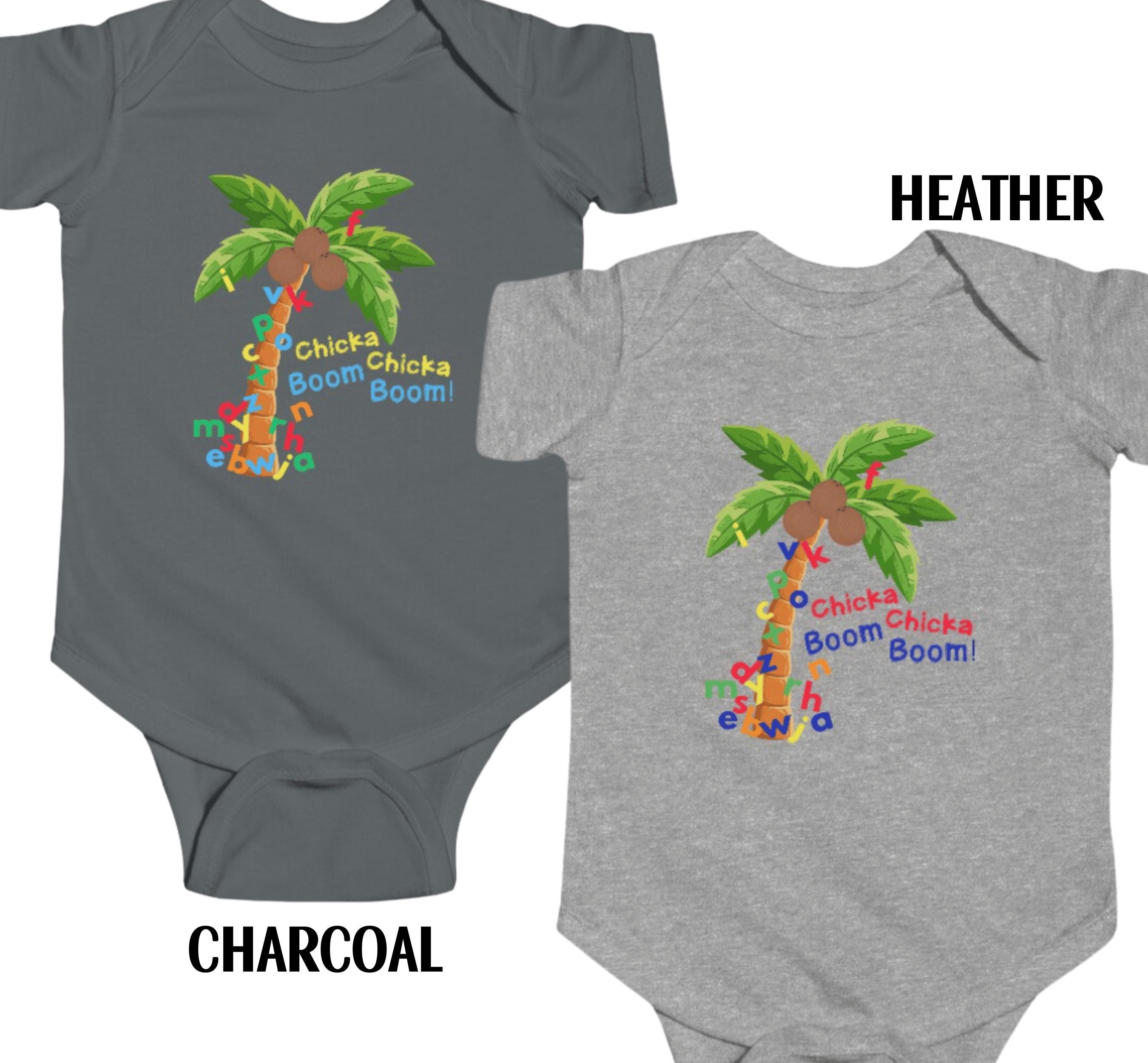 Alphabet Coconut Tree Baby Bodysuit, Chicka Chicka Boom Boom Infant ...