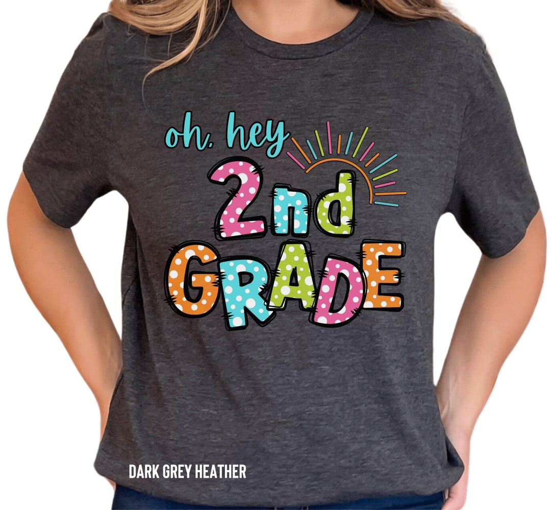 2nd Grade Teacher Shirt, Back to School Tee, Second Grade T-shirt ...