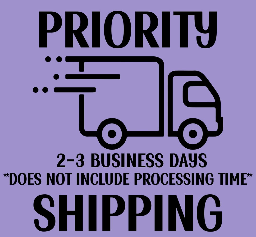 Priority Shipping for Pittee Designs - Etsy