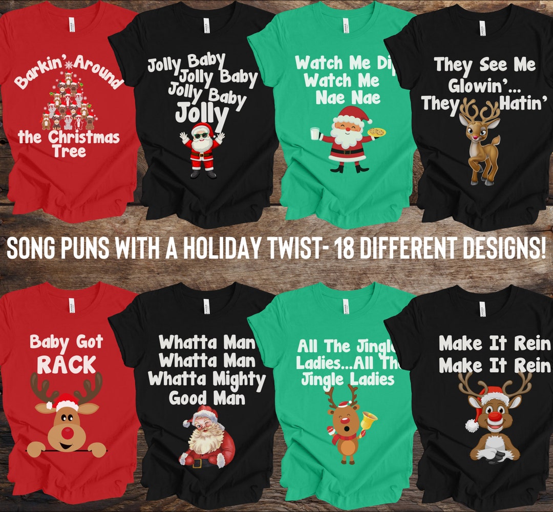 Family Christmas Shirts Christmas Song Pun Shirts Group Holiday Shirts ...