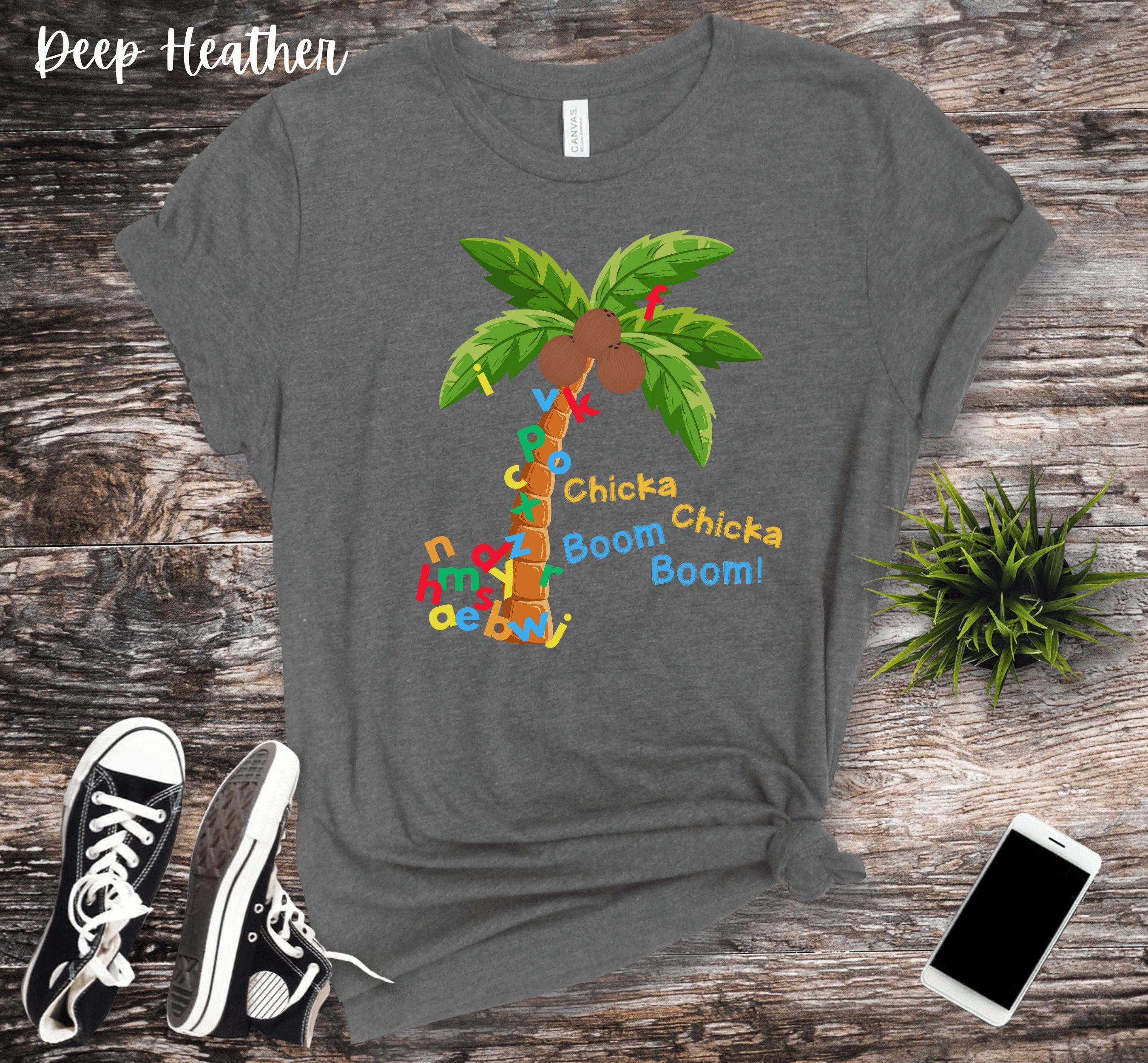 Alphabet Coconut Tree Shirt Chicka Chicka Boom Boom Shirt Kindergarten ...