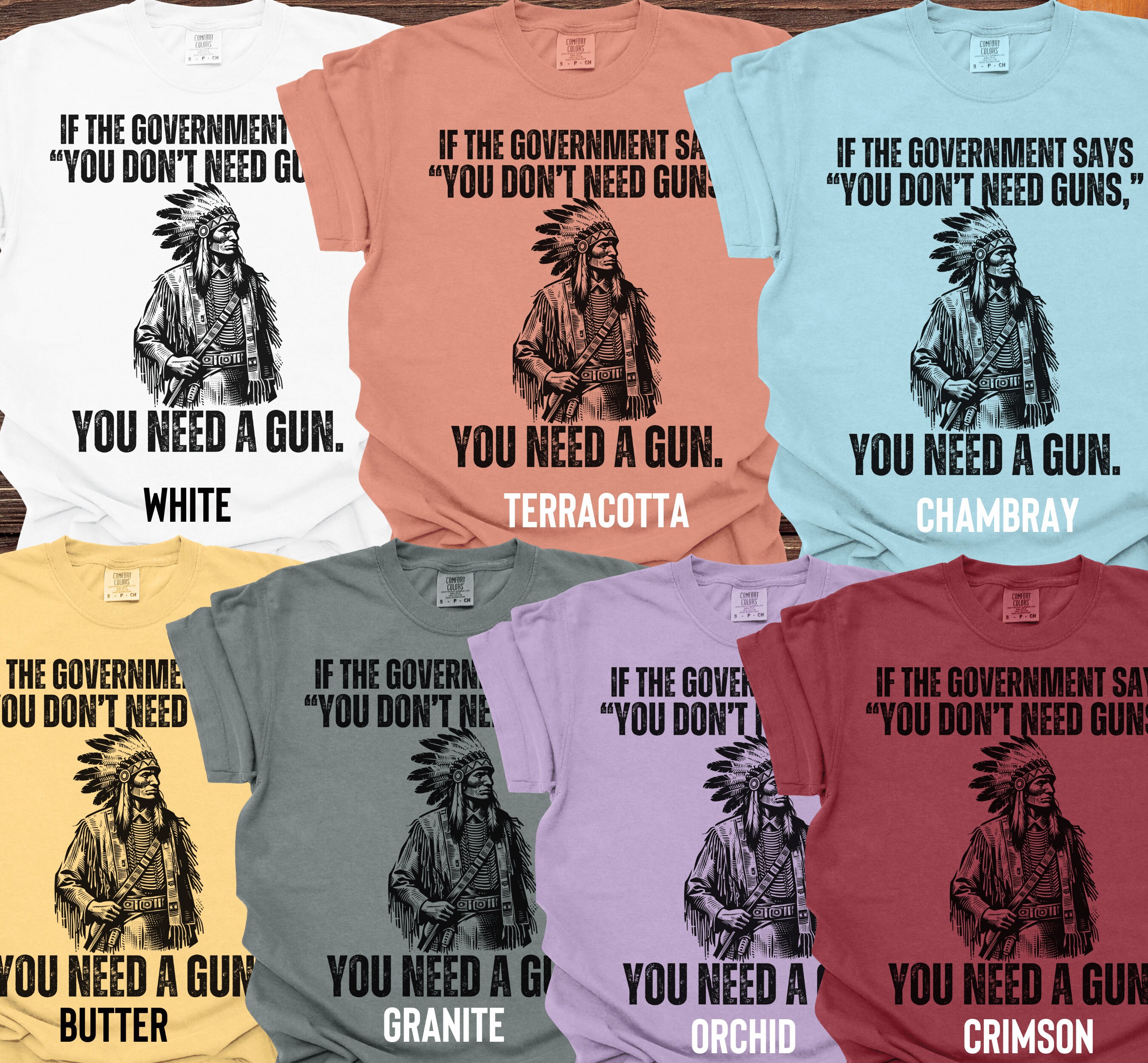 2nd Amendment T-shirt, Government Says You Don't Need Guns, You Need a ...