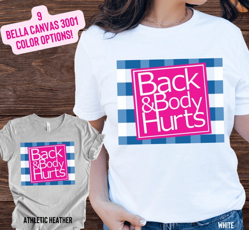 Back and Body Hurts Shirt, Funny Pun T-shirt, Old Age Tee, Body Aches ...