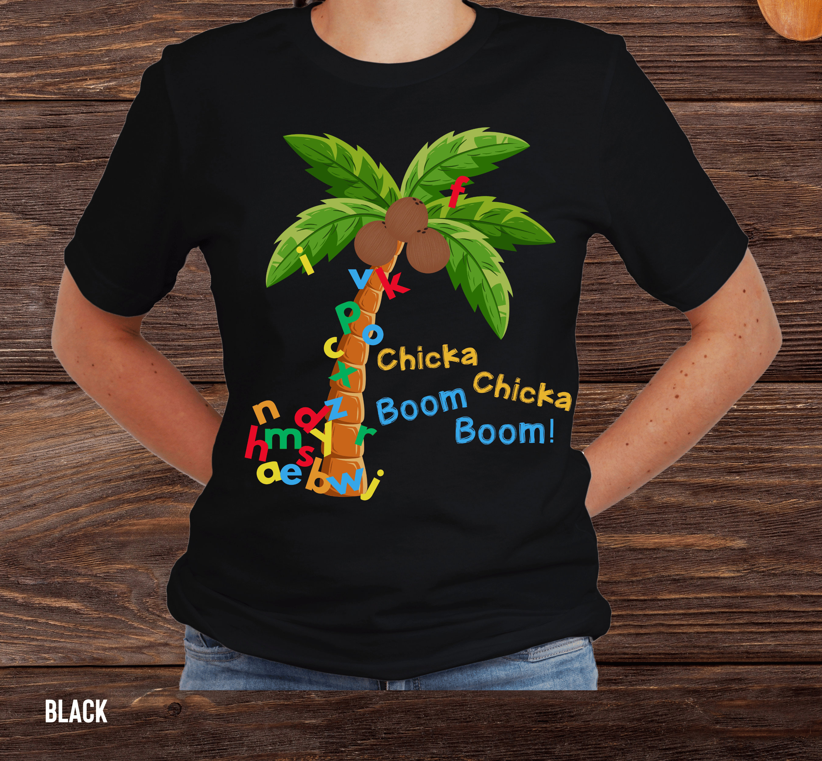 Alphabet Coconut Tree Shirt, Chicka Chicka Boom Boom Tshirt ...