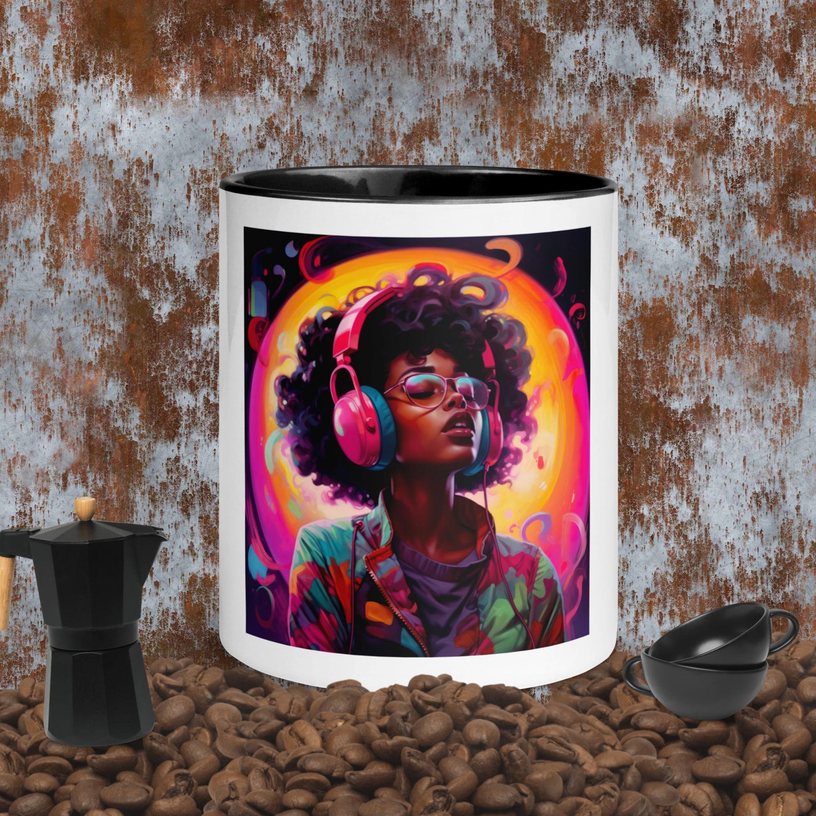 Black Girl Coffee Mug Etsy