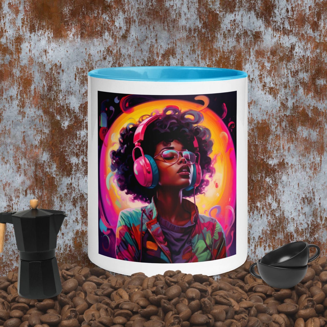 Black Girl Coffee Mug Etsy