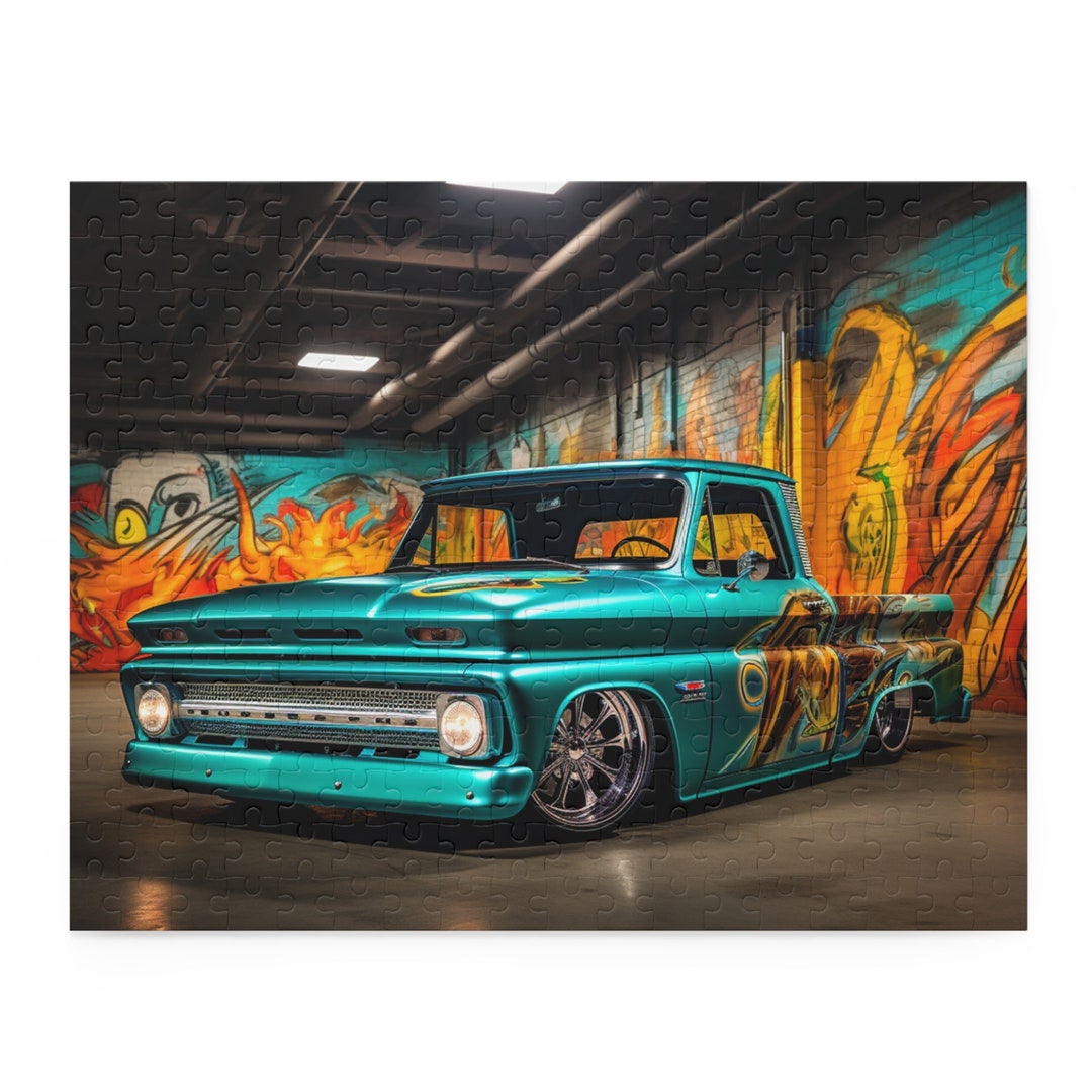 Chevy C10 With Graffiti Graphics Lowrider Trucks Puzzle 120, 252, 500 ...