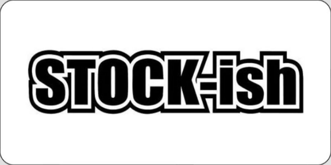 Stock-ish License Plate Decal - Etsy