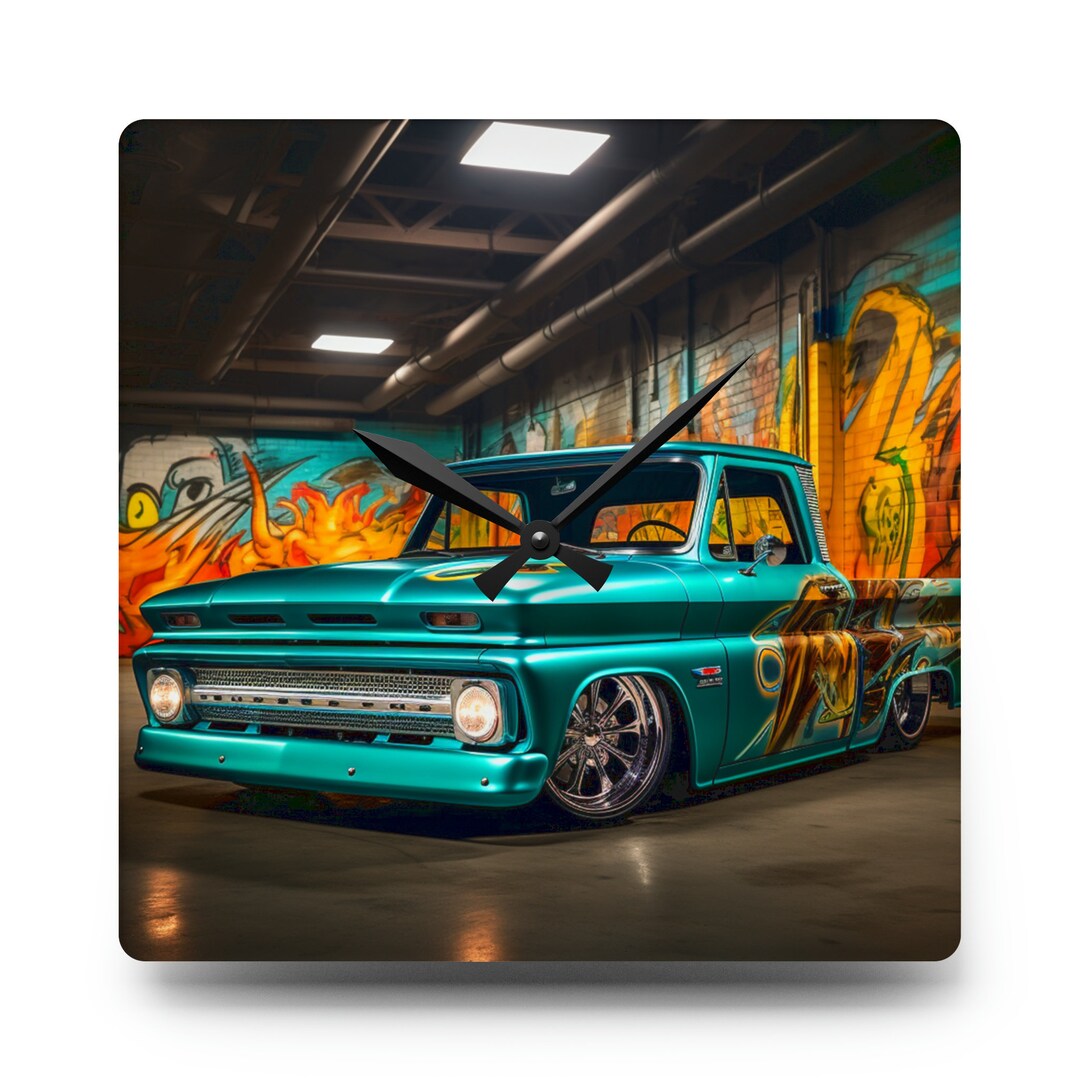 Chevy C10 With Graffiti Graphics Lowrider Trucks Acrylic - Etsy