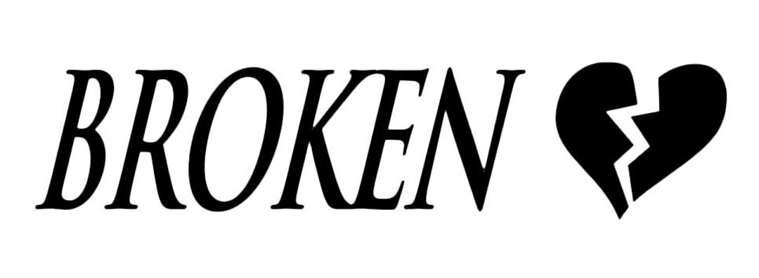 Broken Heart Decal - Etsy