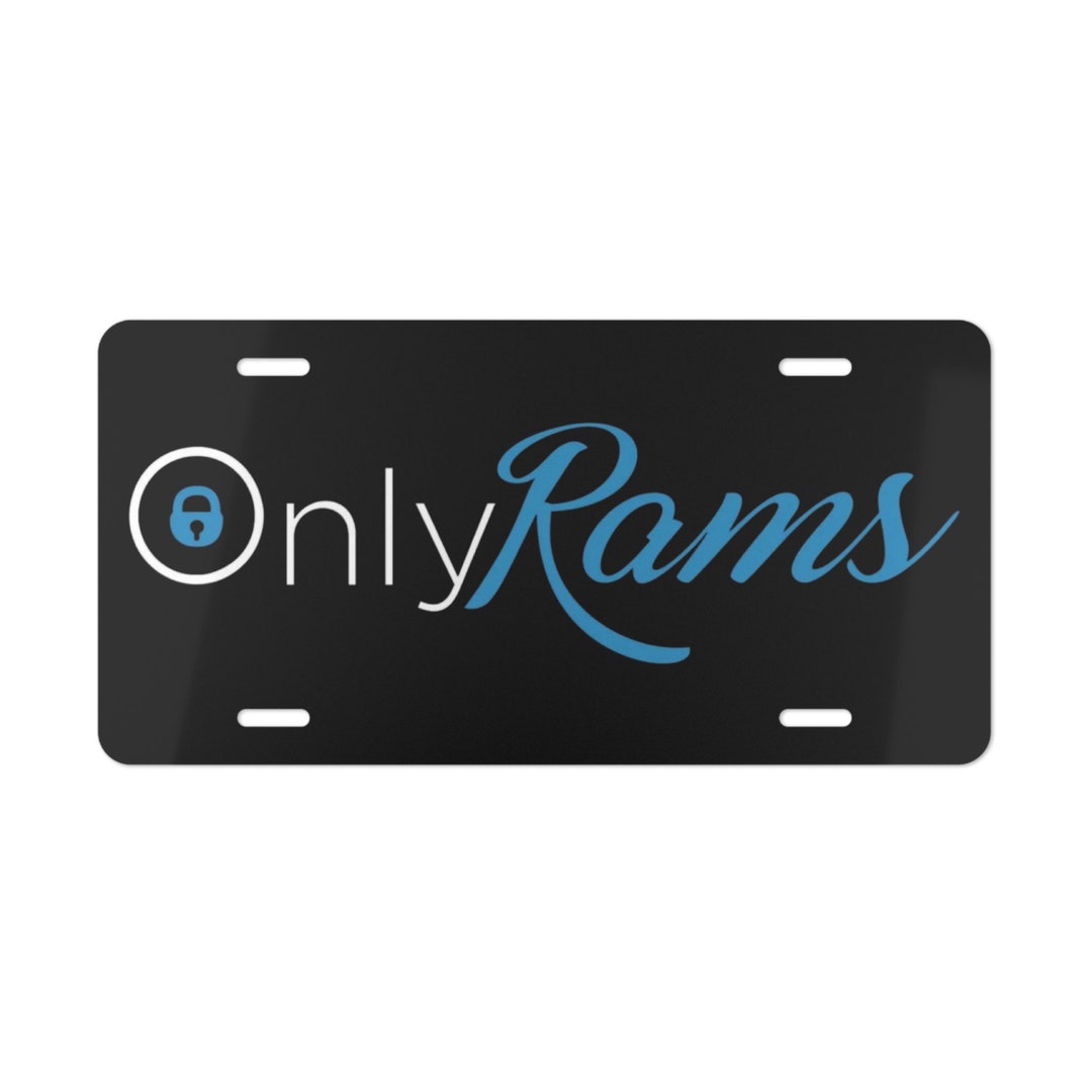 Only Rams License Plate - Etsy