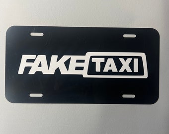 Fake Taxi Plate Frame - Etsy