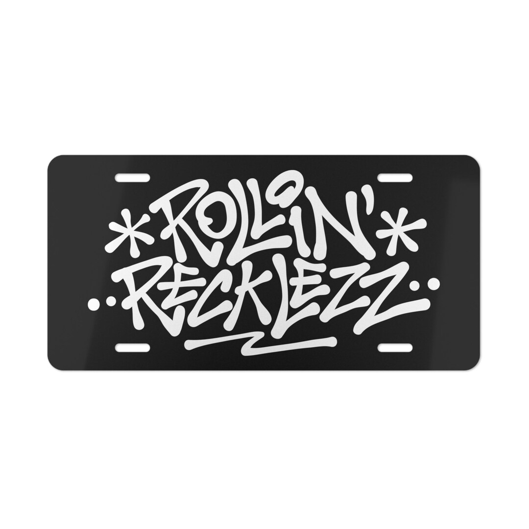 Rollin Recklezz Graffiti License Plate - Etsy