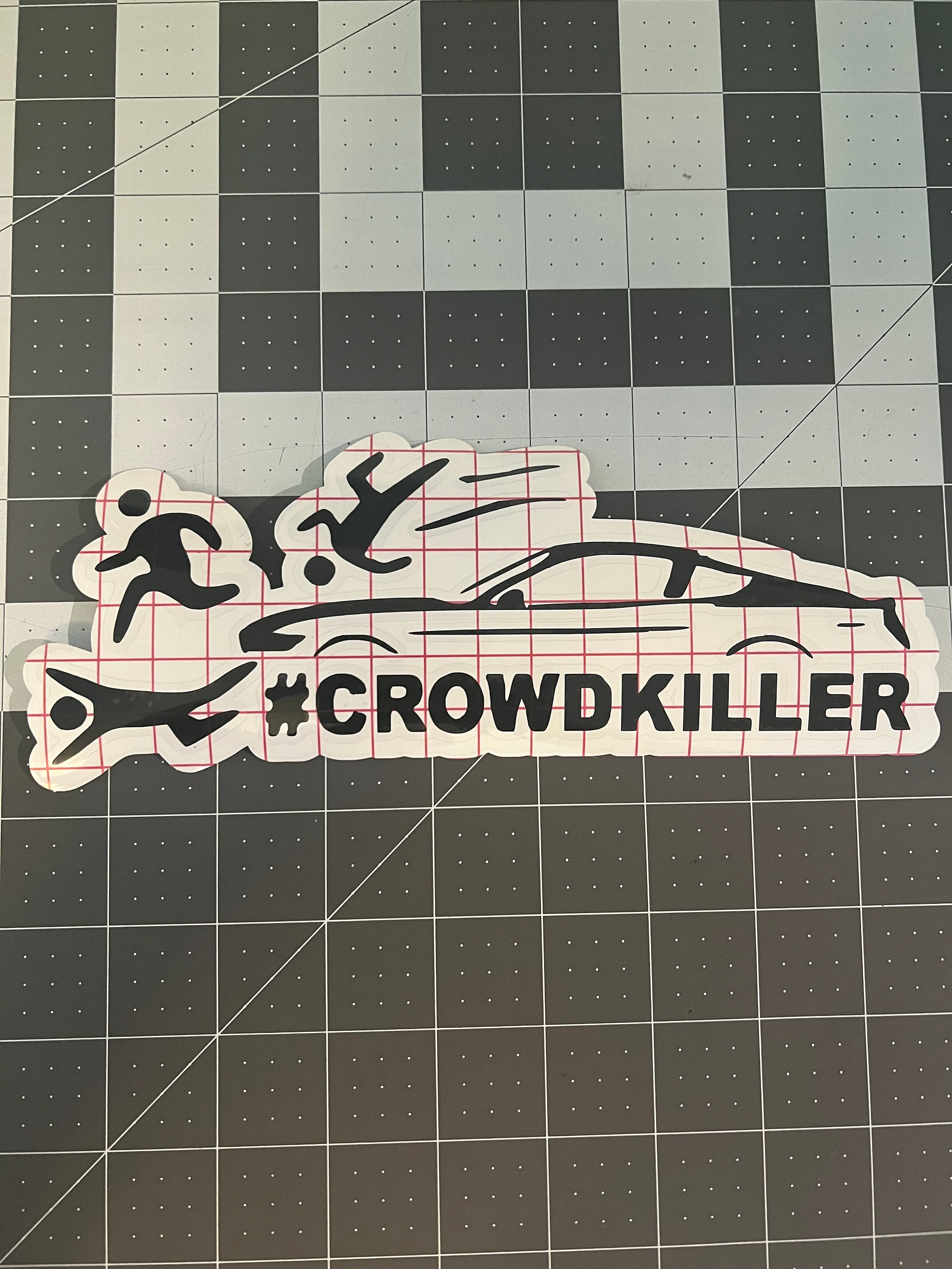 Crowd Killer Car Mustang Crash Decal - Etsy