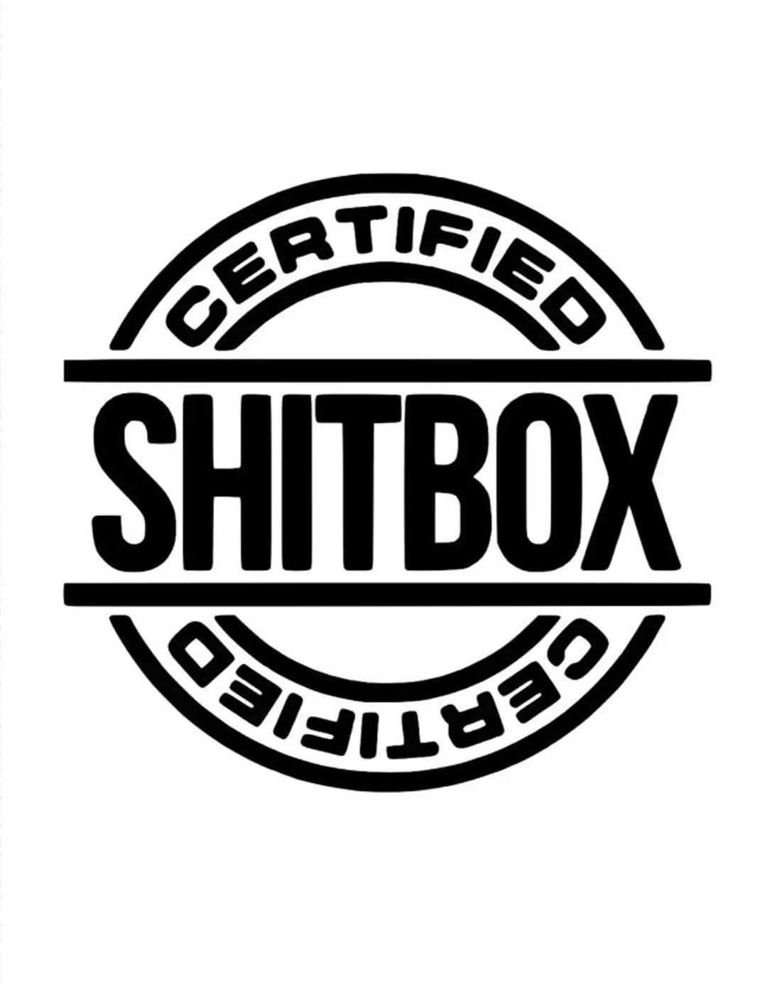 Certified Shitbox Decal - Etsy