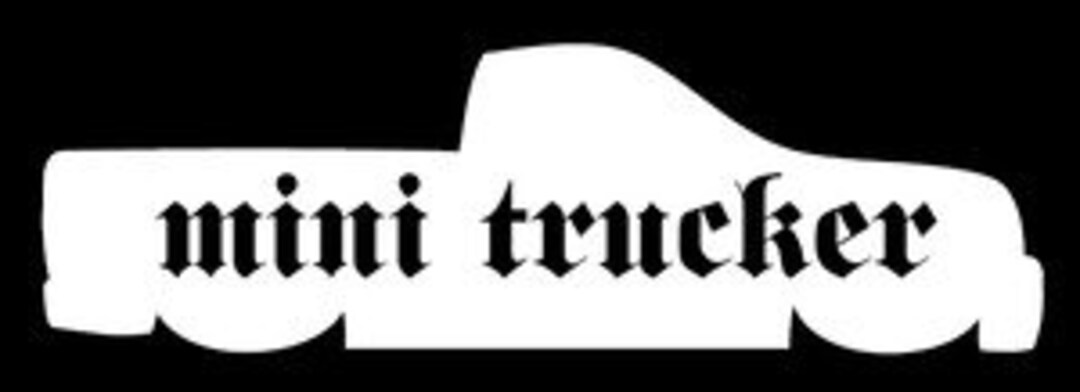 Mini Trucker Decal, Vinyl, Sticker - Etsy