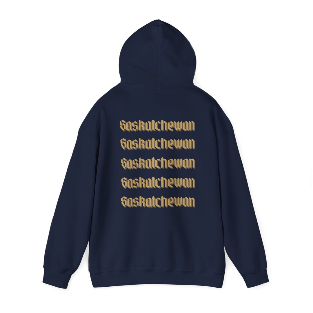 Saskatchewan Gothic Font Hoodie | Canada Pride - Etsy