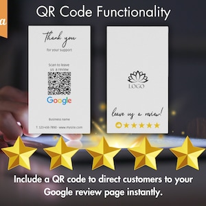 Google Review My Business Card Qr Code Sign Handwritten Business Review ...