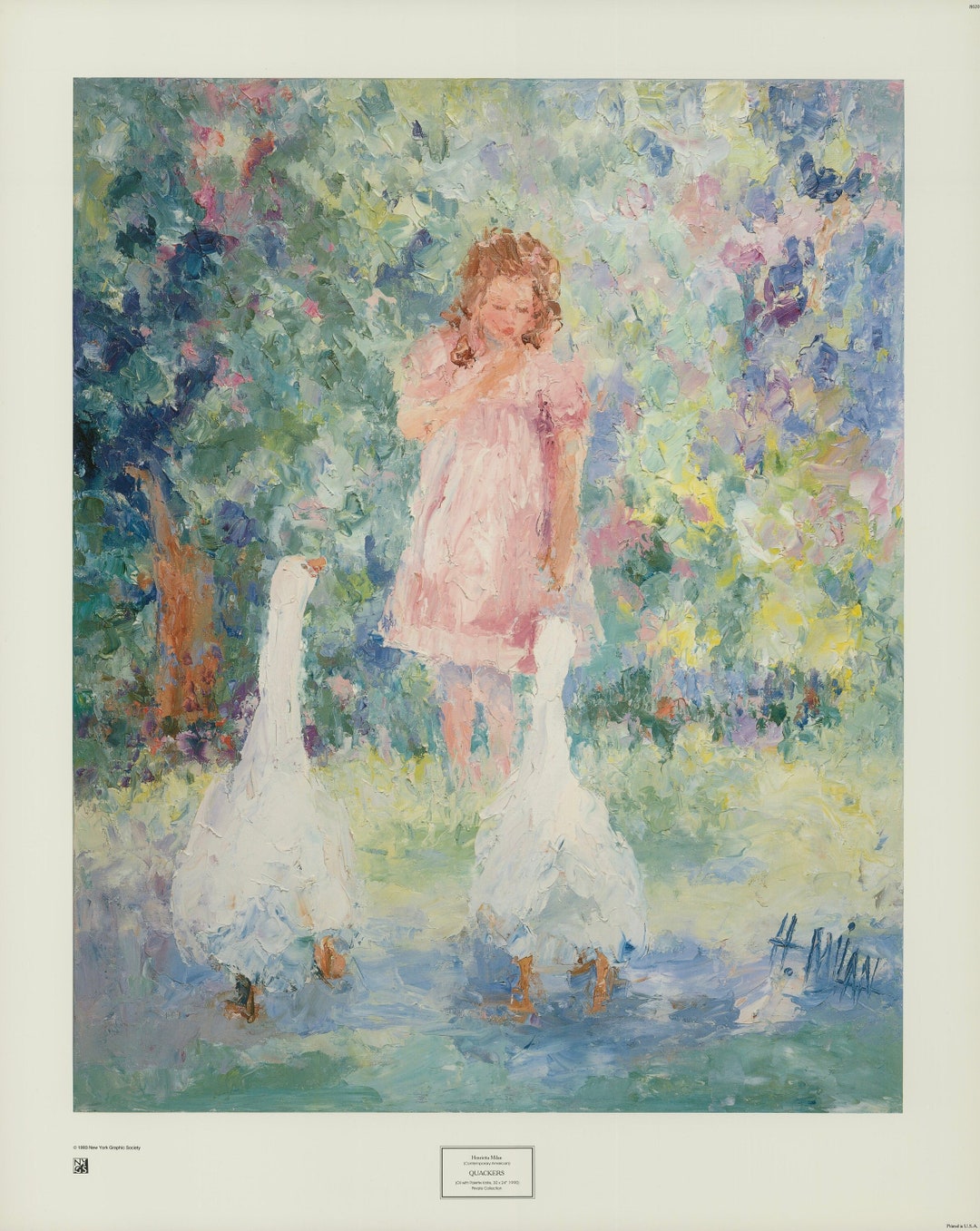 Quackers by Henrietta Milan, Oil Painting, Fine Art Print ...