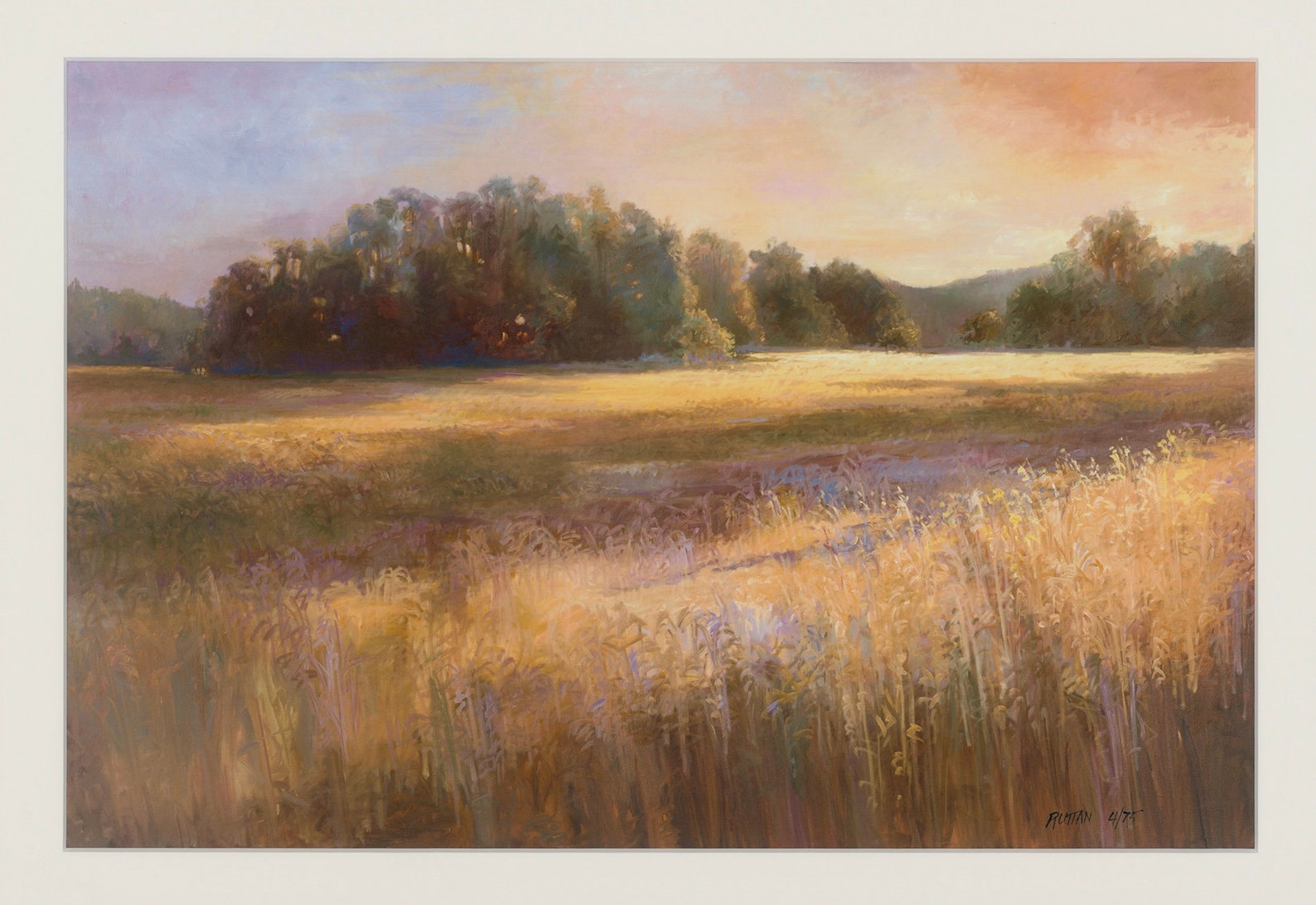 Wheat Field by Ann Ruttan, Limited Edition Print, Oil Painting, 2002 - Etsy