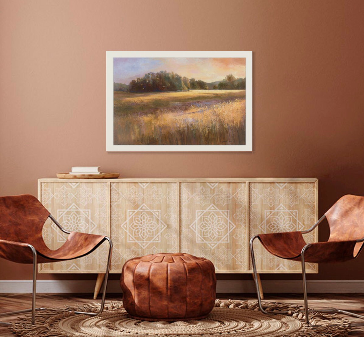 Wheat Field by Ann Ruttan, Limited Edition Print, Oil Painting, 2002 - Etsy