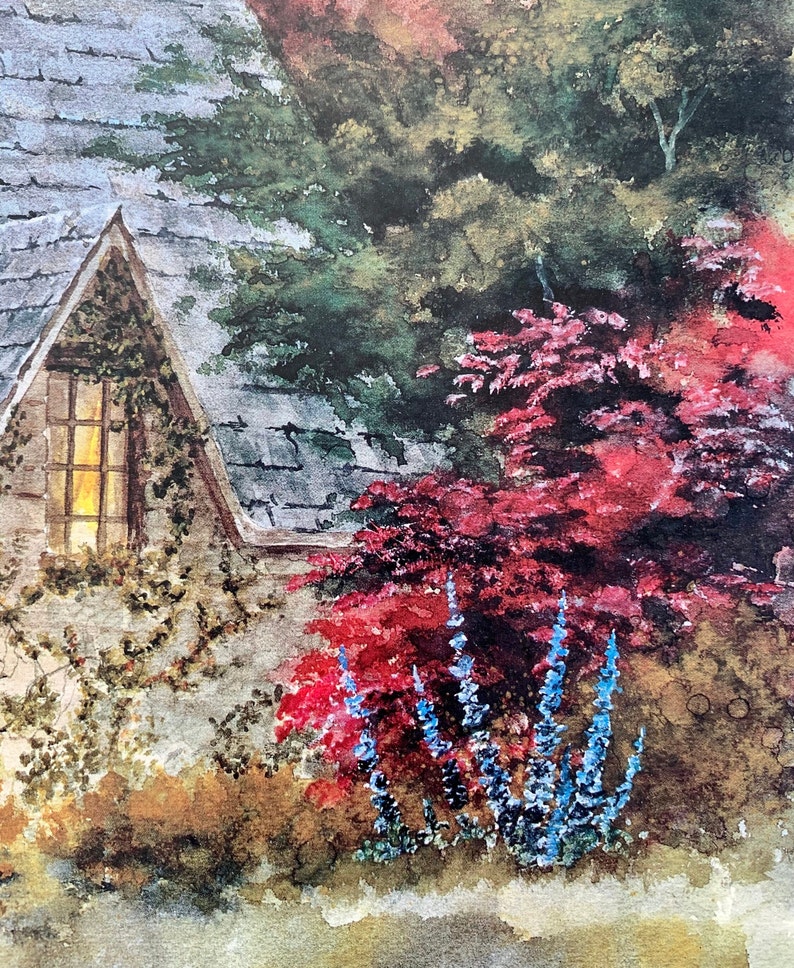 Michael Casper's "the Garden Walk" Limited Edition Lithograph, Signed ...