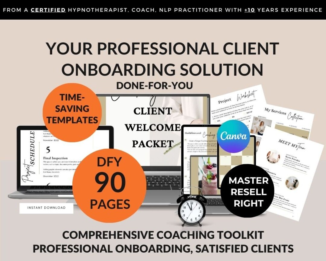 Coaching Client Welcome Packet, Client Onboarding Package, Client ...