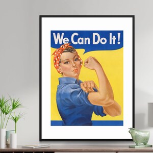We Can Do It Rosie the Riveter 1942-1945 by J. Howard Miller Instant ...