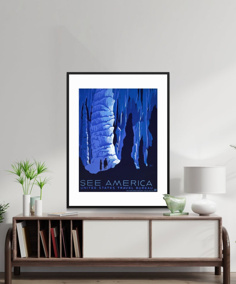 See America U.S. Travel Bureau Poster Created by the Works - Etsy