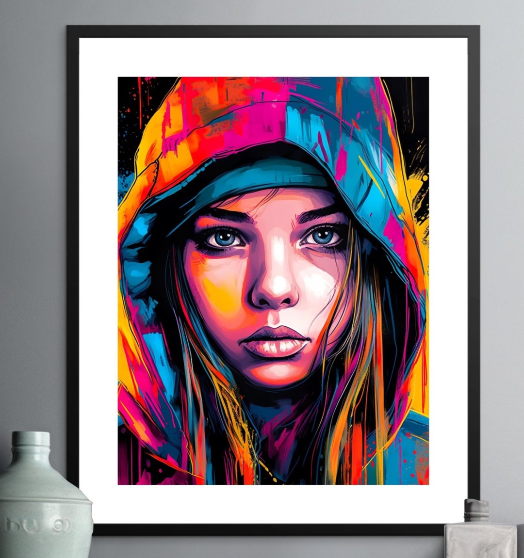 Graffiti Style Wall Art Urban Street Art Style Illustration Instant ...