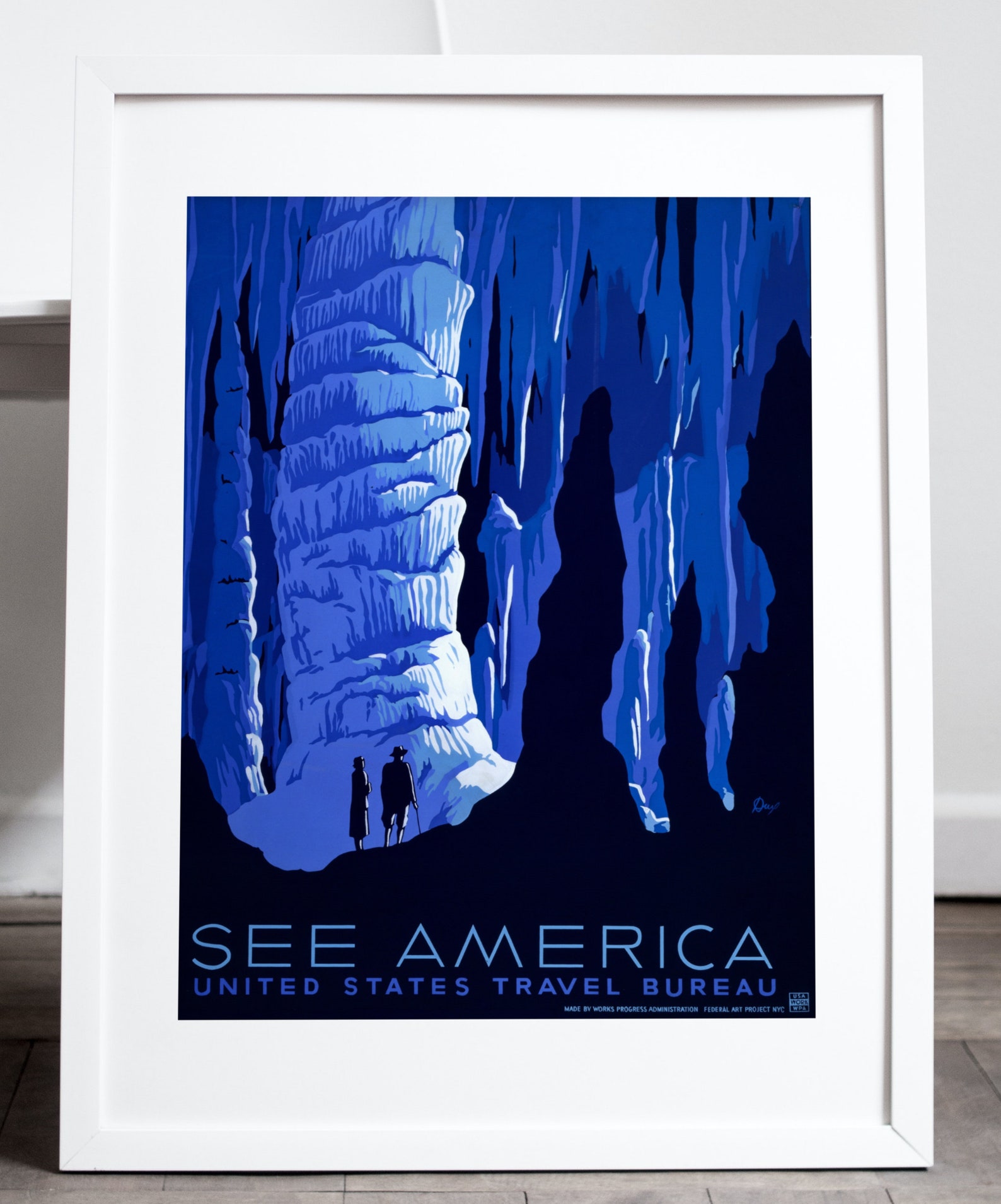 See America U.S. Travel Bureau Poster Created by the Works - Etsy