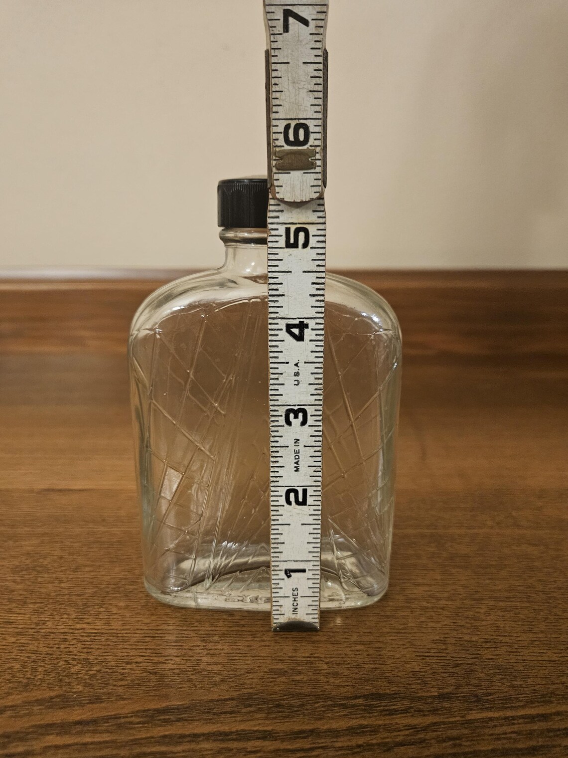 Vintage Glass Flask. Art Deco Design. Owens Illinois Falcon Flask. - Etsy