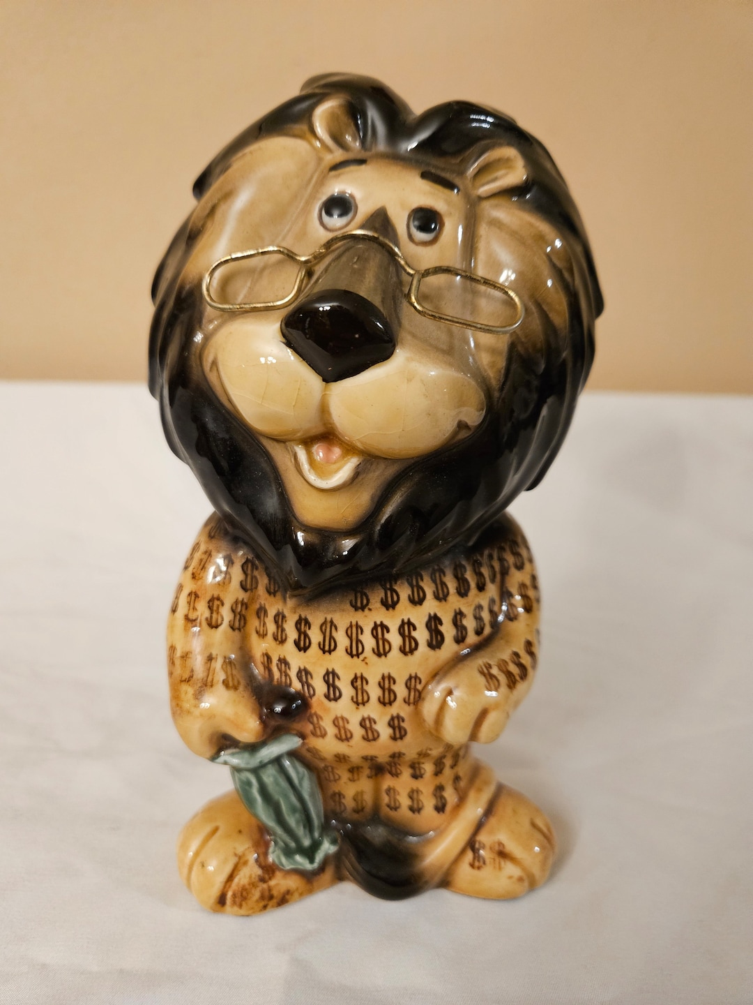 Vintage Lefton Hubert the Lion Harris Lion Bank H13384 - Etsy